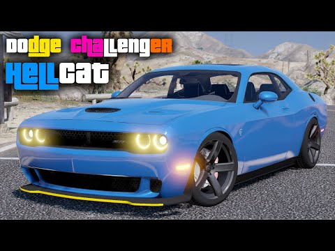 2016 Dodge Hellcat Challenger Add-On / Fivem GTA 5 Vehicle Mod - ModsHost